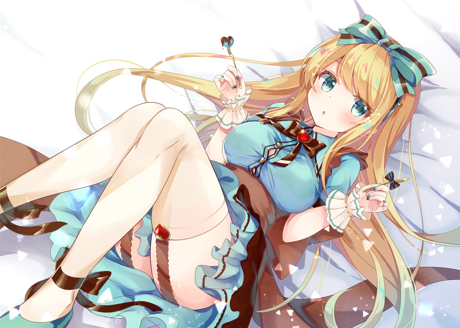 gomano rio alice in wonderland emori miku project alice emu alice cosplay dress skirt lift ...